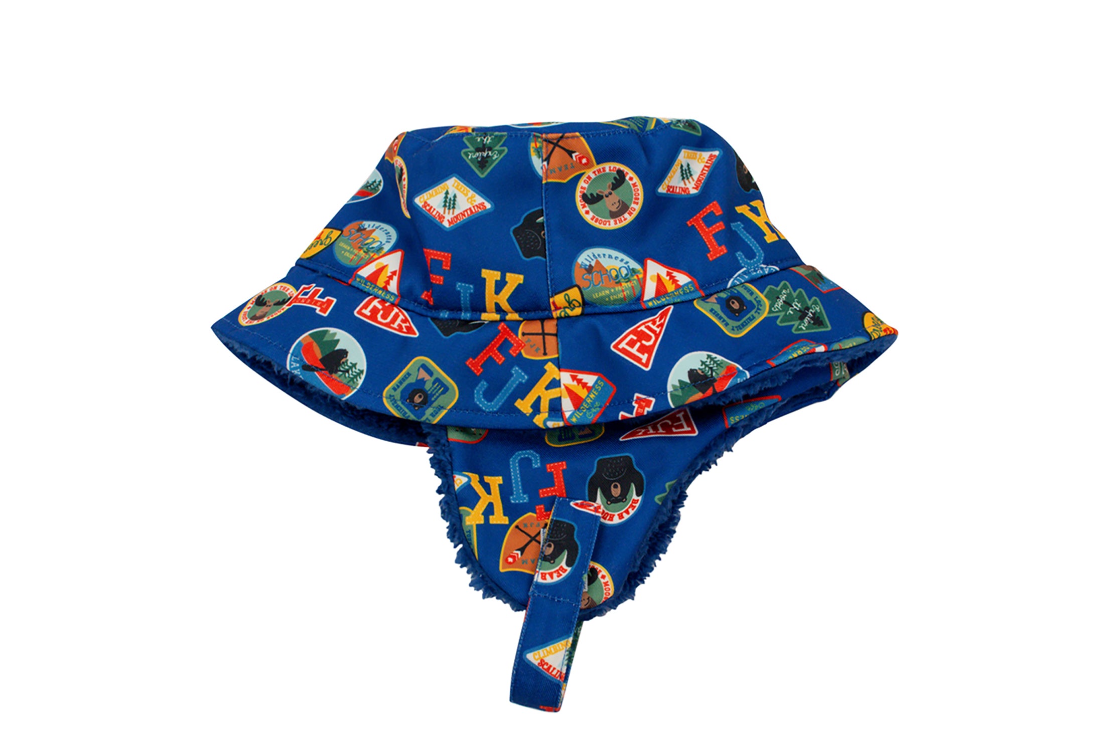 Winter Bucket Hat - Red Buffalo Check - FlapJackKidsCanada